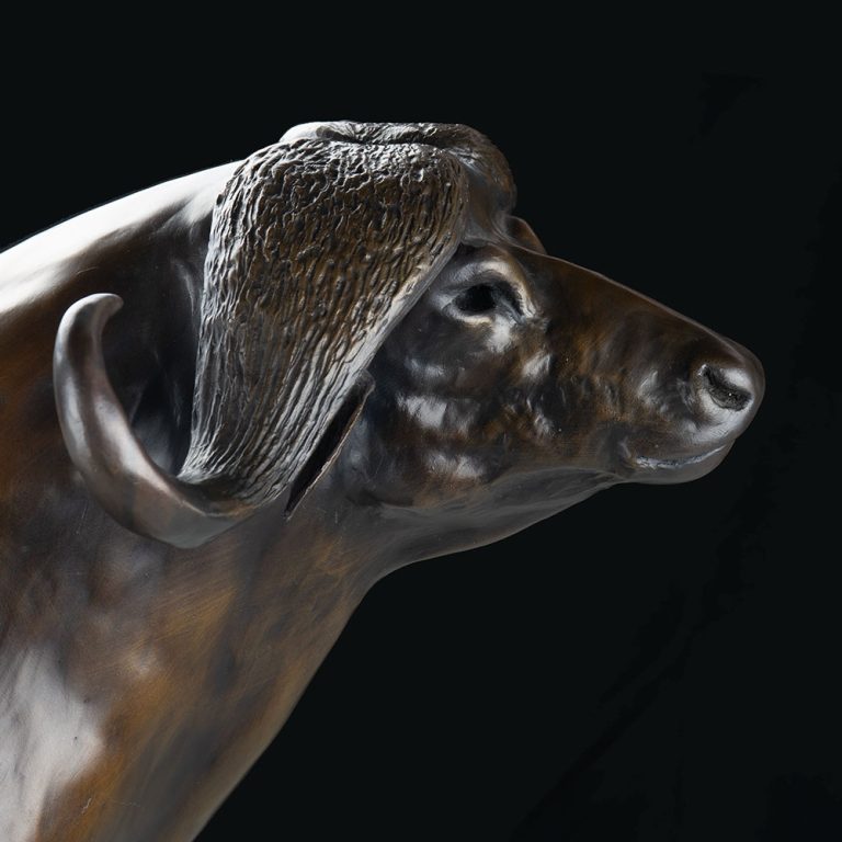 Ed Brown Products | “Fighting Mood” Cape Buffalo Bronze Sculpture by ...