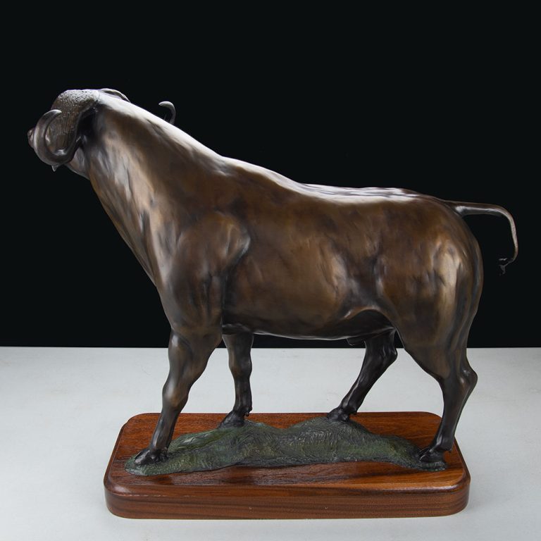 Ed Brown Products | “Fighting Mood” Cape Buffalo Bronze Sculpture by ...