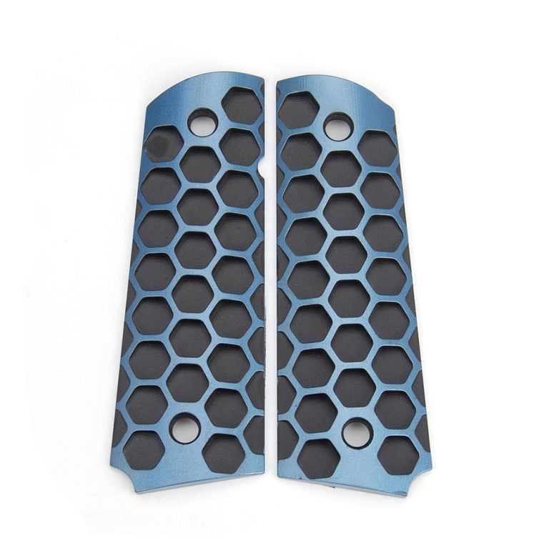 Blue Hexagon Engraved Grips | Ed Brown Products